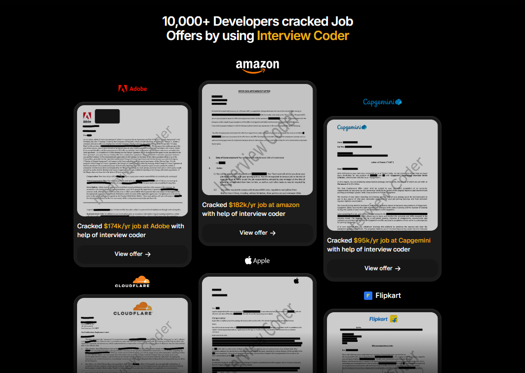 Interview Coder Launches Public Gallery of Real Job Offers After 10,000 ...